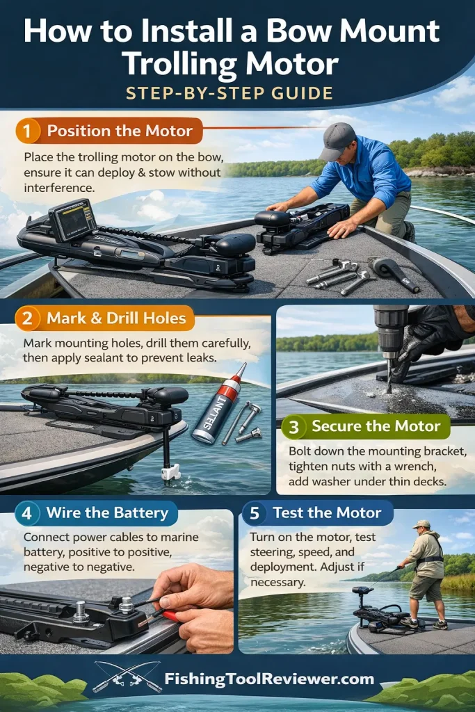 How To Install A Bow Mount Trolling Motor (Step-by-Step Guide ...